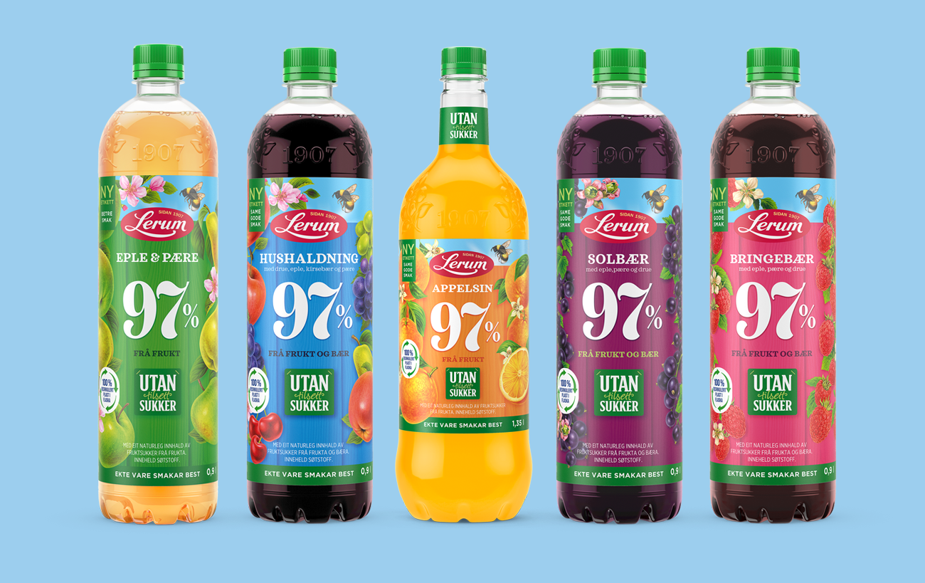 Lerum Saft Utan Tilsett Sukker Solgård Design